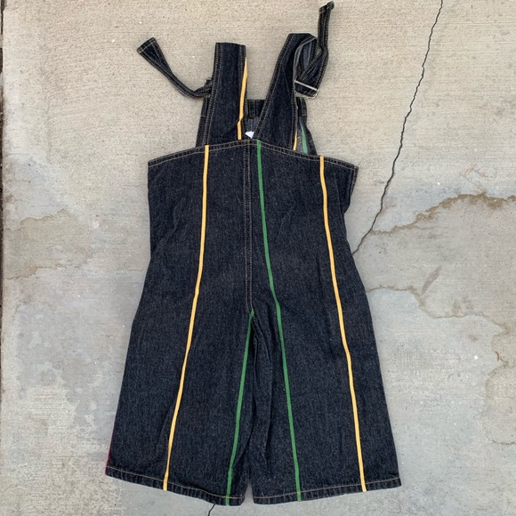Vintage | Bottoms | Last Call Vintage 8s Kids Striped Wide Leg Overalls ...
